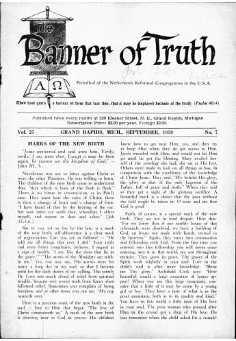 Digibron.nl, THE BANNER OF TRUTH